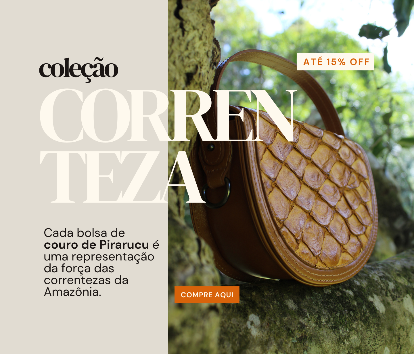 BOLSAS DE PIRARUCU | COLEÇÃO CORRENTEZA | MIROL – Mirol